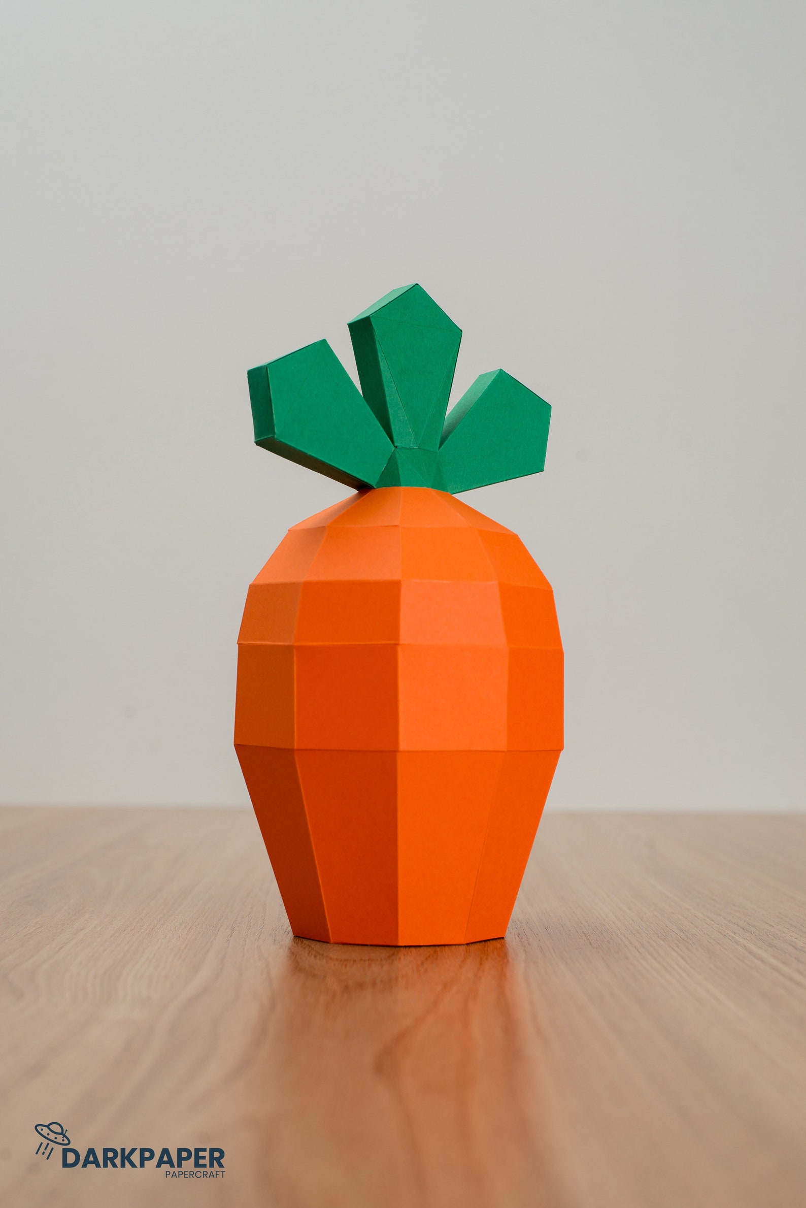 Carrot Gift Box Low Poly Carrot Easter Papercraft Carrot - Etsy