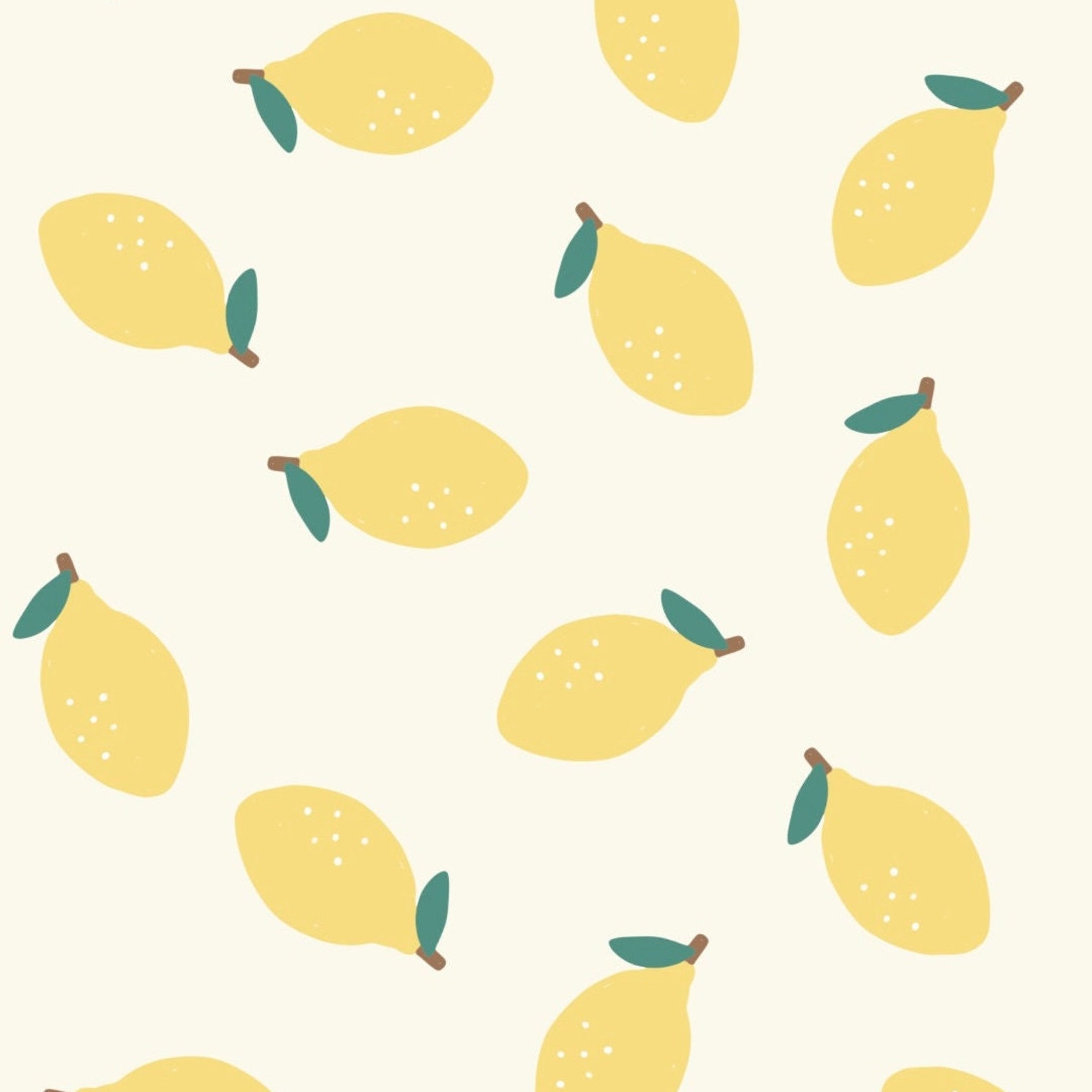 Lemon Wallpaper - Etsy