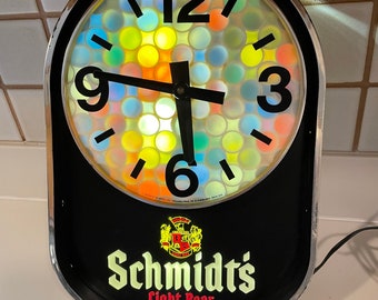 Vintage Beer Light Clock | Etsy