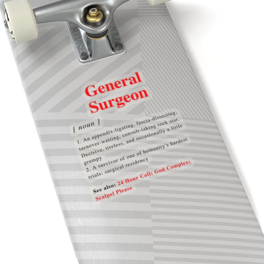General Surgery Definition Sticker Surgeon Laptop Gifts for - Etsy