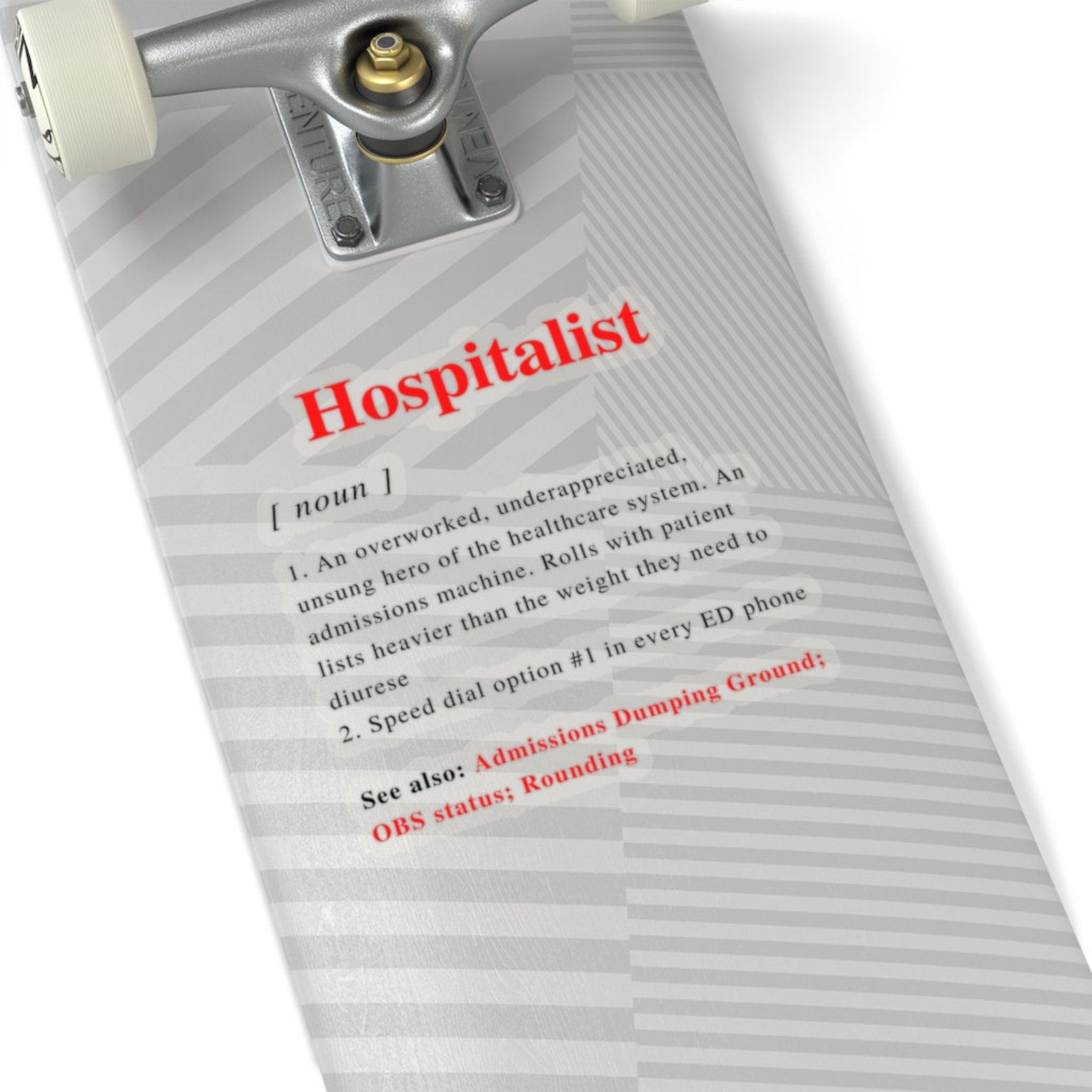 Hospitalist Definition Sticker, Internal Medicine Laptop, Gifts for ...
