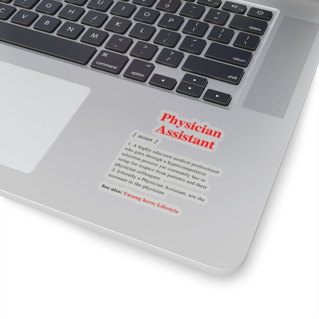 Physician Assistant Definition Sticker, PA Laptop, Gifts, PA Student ...