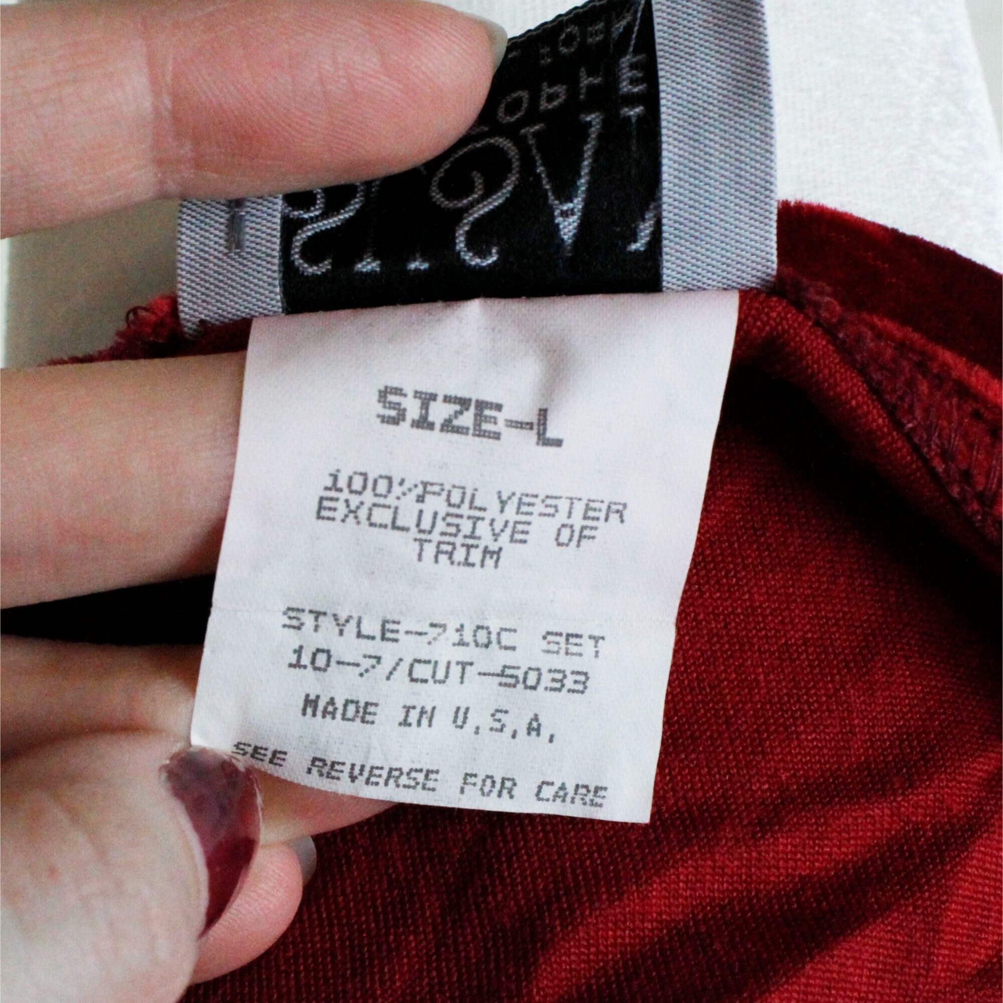 Susan Christopher Vintage 80s Crushed Red Velvet Blouse Gold Brocade ...