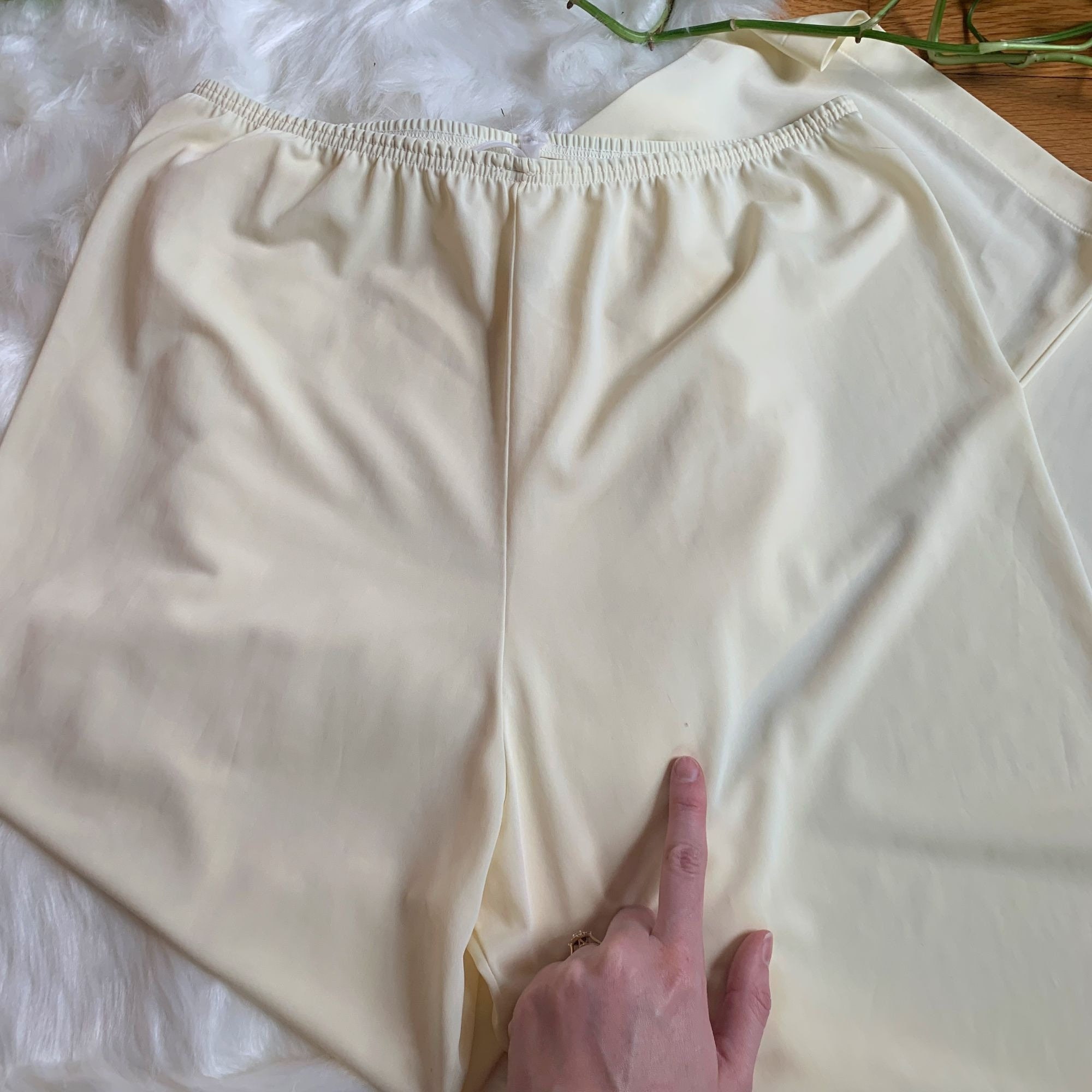 Shadowline Vintage Pale Yellow Pajama Top and Pants Set With - Etsy