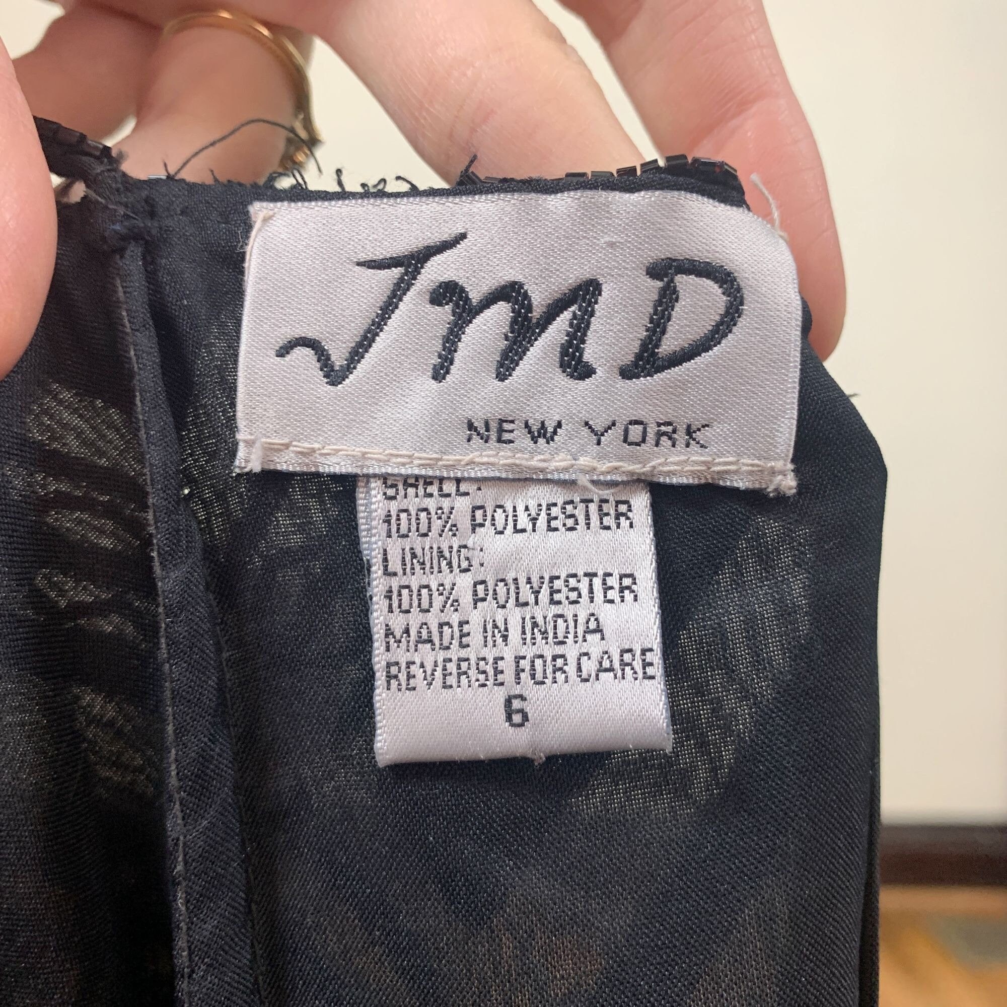 JMD Vintage 90s Slinky Black Formal Dress Velvet Diamond and Beaded ...