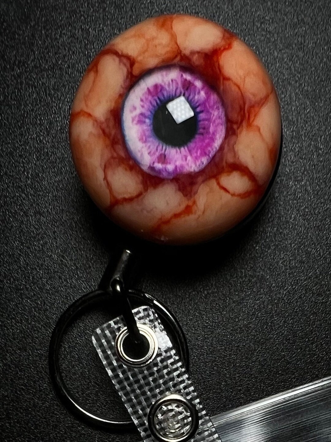 Eyeball ID Badge Key Holder Gkow in the Dark - Etsy