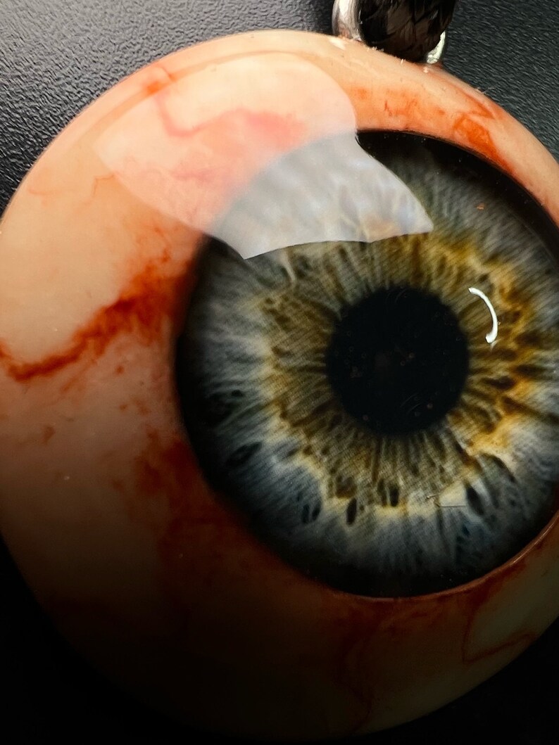 Eyeball Necklace Realistic GLOW in the Dark Halloween Prop Jewelry ...