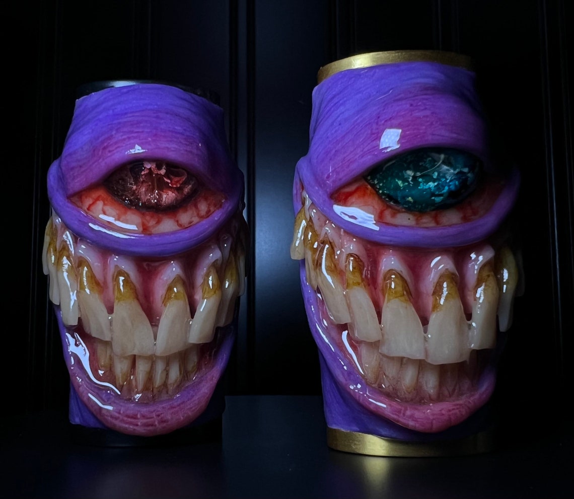 Custom Horror Creepy Lighter Sleeve Cover OOAK Hand Made Glow - Etsy