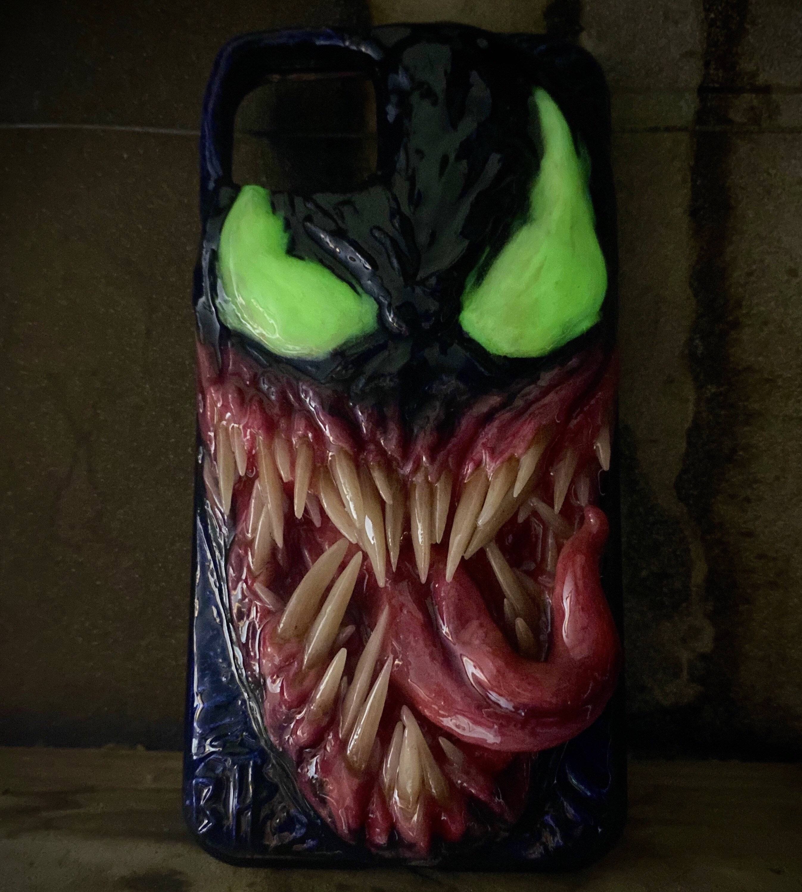 Custom Venom Symbiote Inspired OOAK Made to Order Phone Case | Etsy