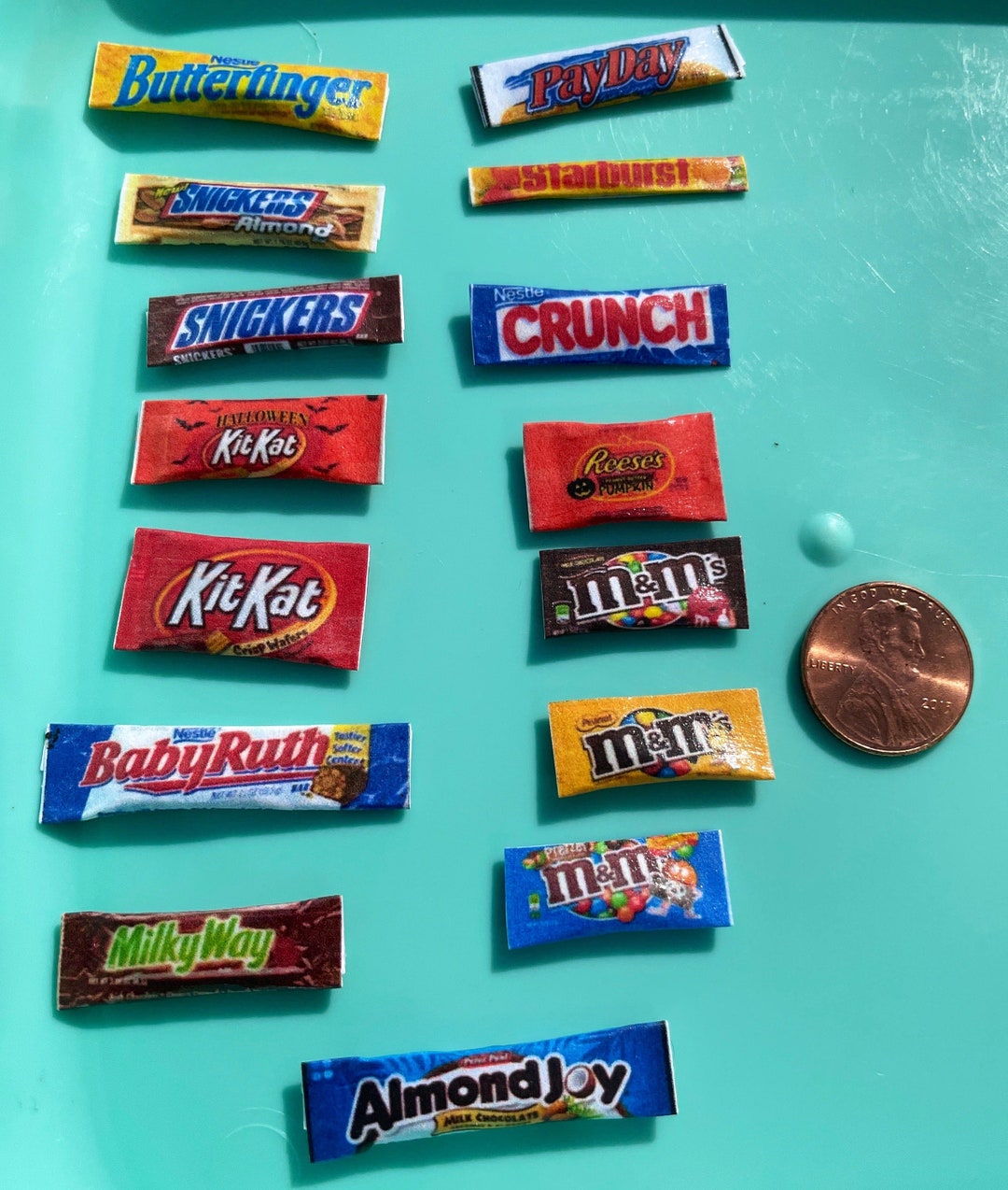 6 Pc Sets Miniature Dollhouse Barbie 3D Candy Bars 1 6 Or 112 Etsy