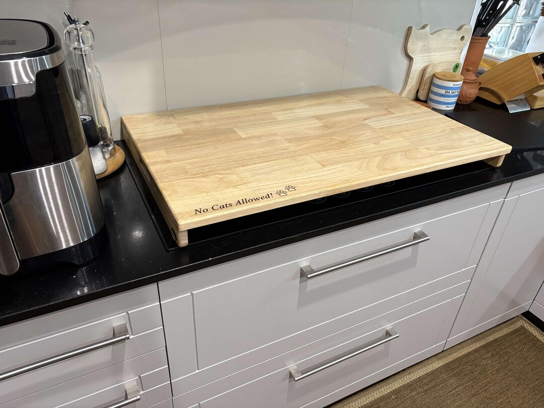 Stove Top Cover With Cut Out Handles on Sides Light Colour 740mm X ...