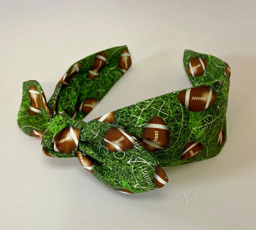 Football Headband, Football Field Headband, Sports Headband, Knotband ...