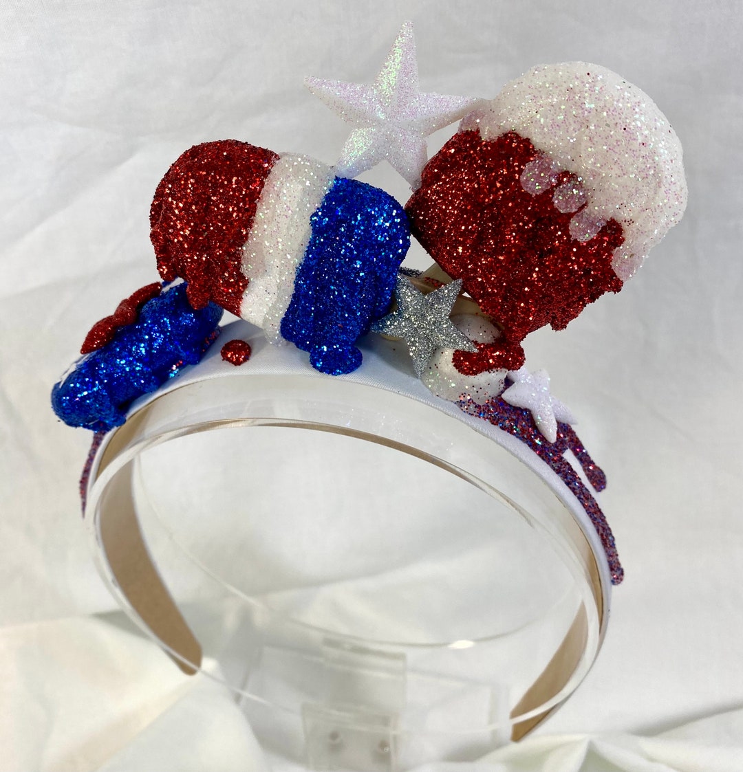 Fourth of July Headband, Patriotic Headband, Tacky Headband, USA ...