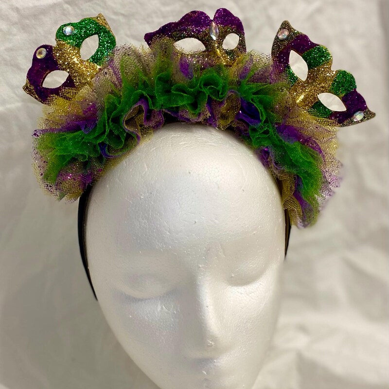 Mardi Gras Headband - Etsy