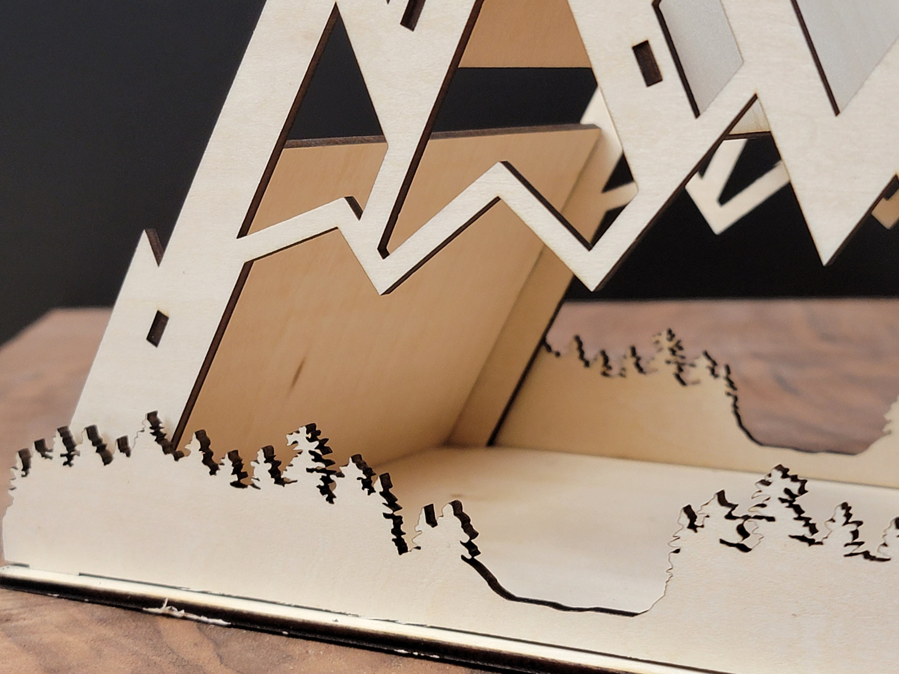 Mountain View Bird Feeder - DXF Files ONLY for Laser Cutting - Etsy
