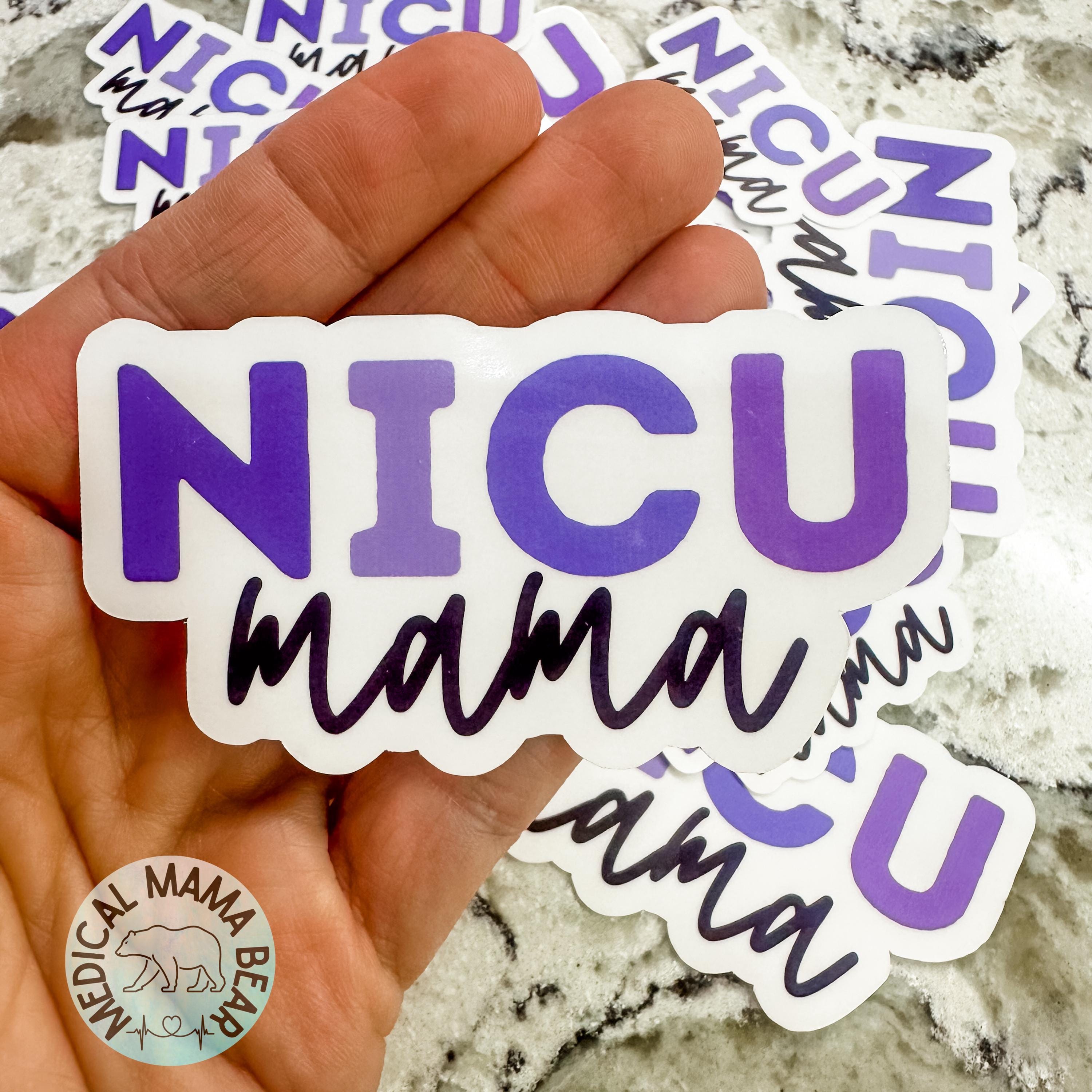 Purple NICU MAMA STICKER Pink Medically Complex Sticker Preemie Mom ...