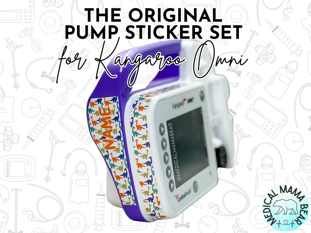 Kangaroo Omni Pump Sticker Dinosaur Omni Feeding Pump Decal Feeding ...