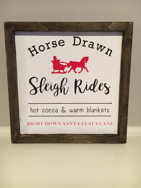 Sleigh Ride Sign | Etsy