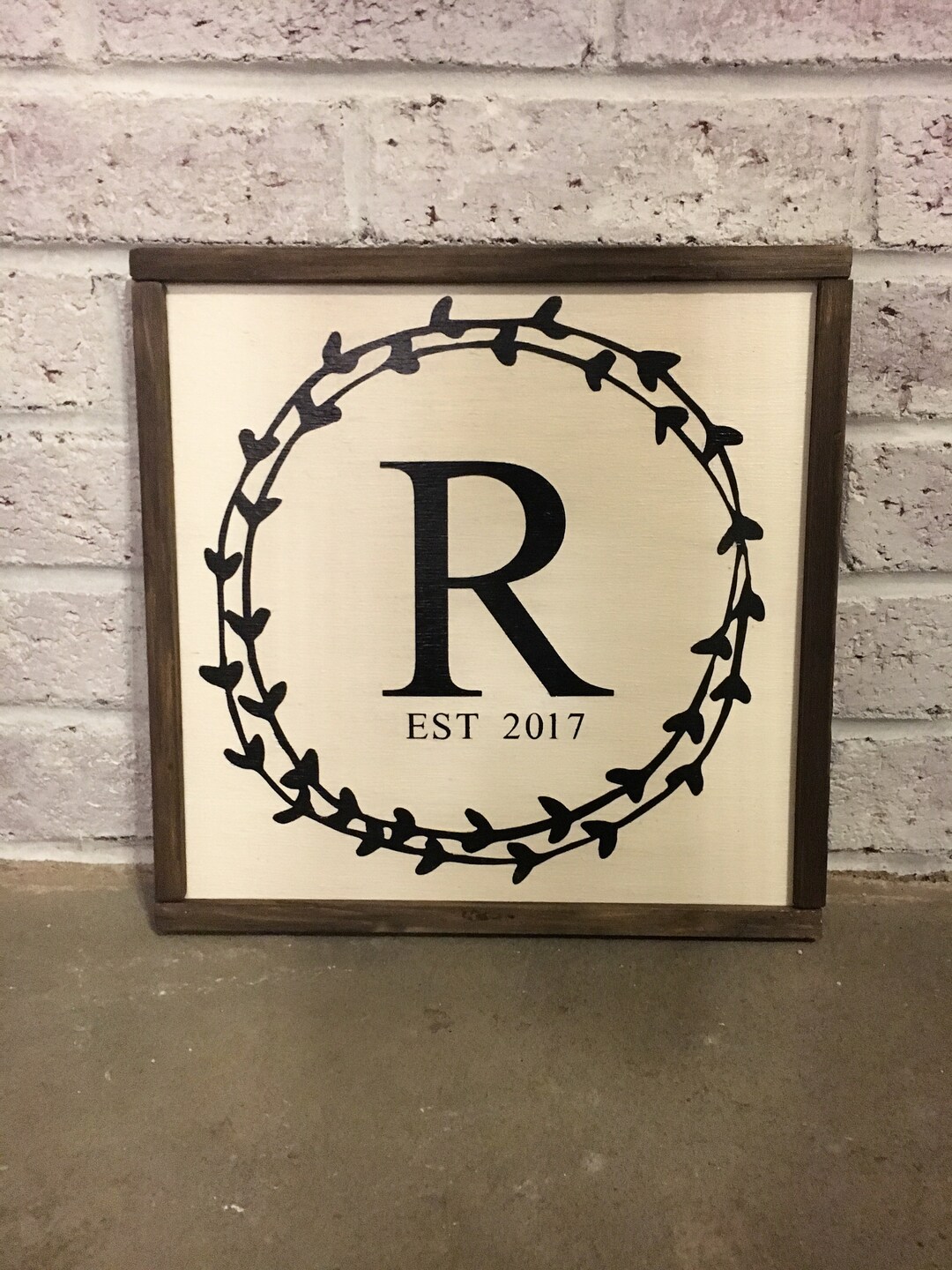 Custom Monogram Sign - Etsy