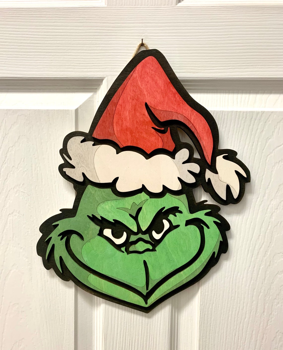 The Grinch Wood Sign the Grinch Decorations | Etsy