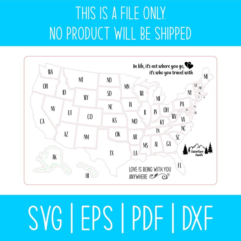Cut Map - Etsy
