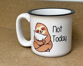 Funny Mugs, Cute Mug, Sloth Mug, Sloth, Sloth Gifts, Mug, Coffee Mug ...