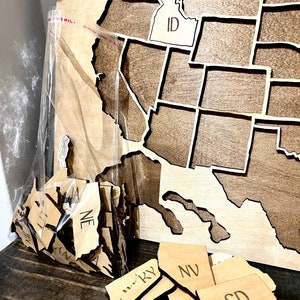 US Travel Map Fill in Puzzle Map - Etsy Canada