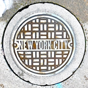 Sewer Lid Wood Sign Customizable Sewer Lid - Etsy