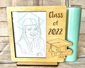 Graduation Friends Wood Engraved Picture Frame, Personalized Graduation ...