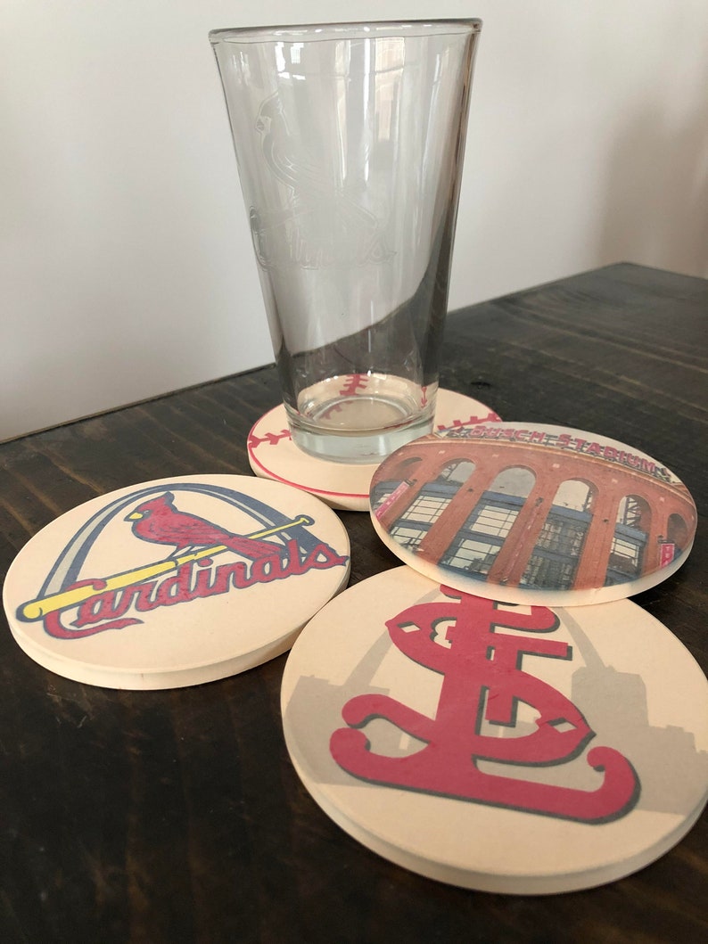 St. Louis Cardinals Stone Coasters - Etsy