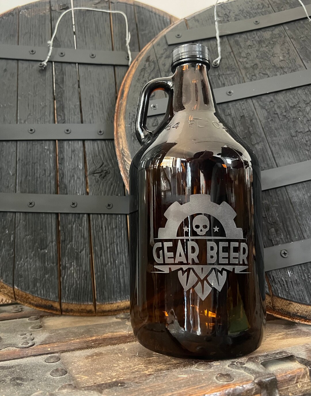 Custom Engraved Glass Growler - Etsy