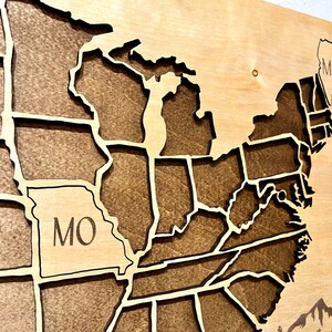 US Travel Map Fill in Puzzle Map - Etsy Canada