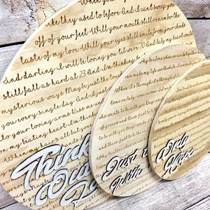 Song Lyric Engraved Sign - First Dance Lyrics - Song Lyrics Wall Art - Etsy
