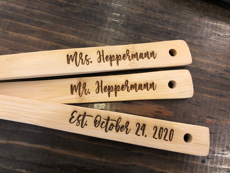 Engraved Bamboo Utensils - Etsy