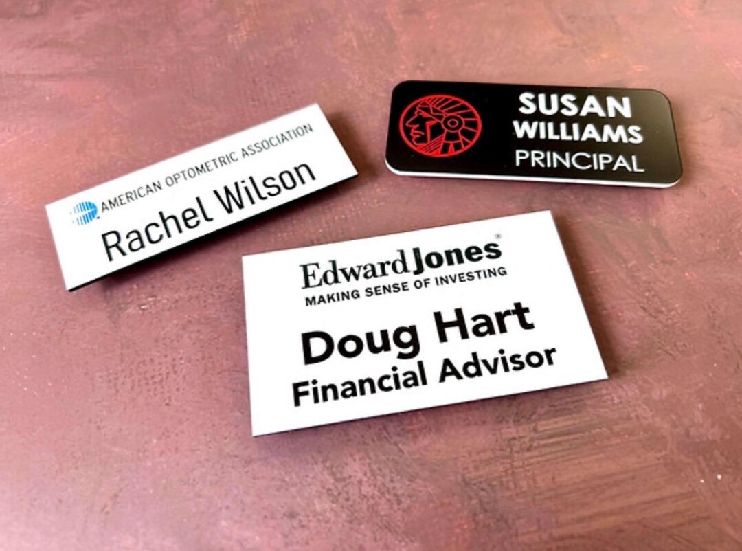 Personalized Name Badges - Etsy