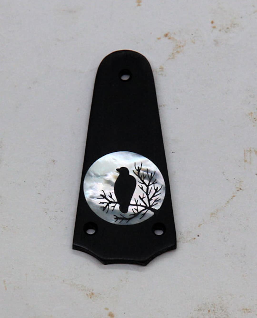 Truss Rod Cover With Raven Silhouette Inlay Will Fit Taylor 3 Hole - Etsy