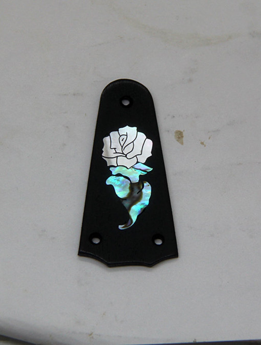 Truss Rod Cover With White Rose Inlay 01 Will Fit Taylor 3 Hole - Etsy