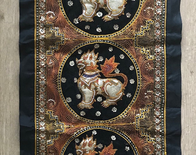 Burmese Kalaga / Tapestry - Vintage - Etsy