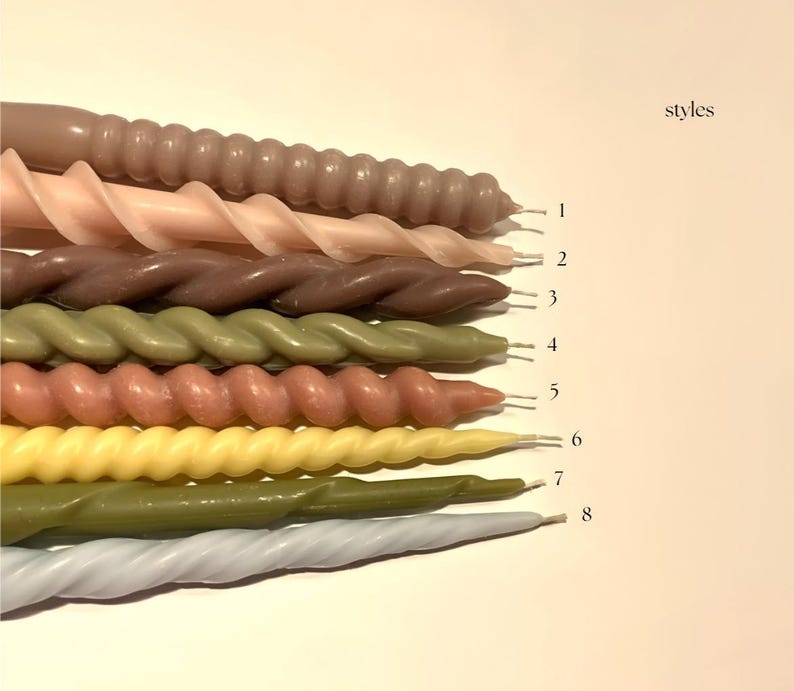 Twisted Taper Candles, Bubble Candle, Twisted Candle, Spiral Candle ...