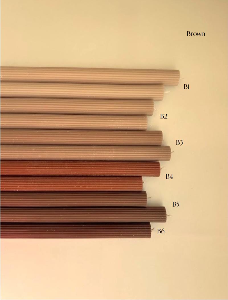 Ribbed Taper Candles, Minimal Drip, Candlesticks, Colored Tapers ...