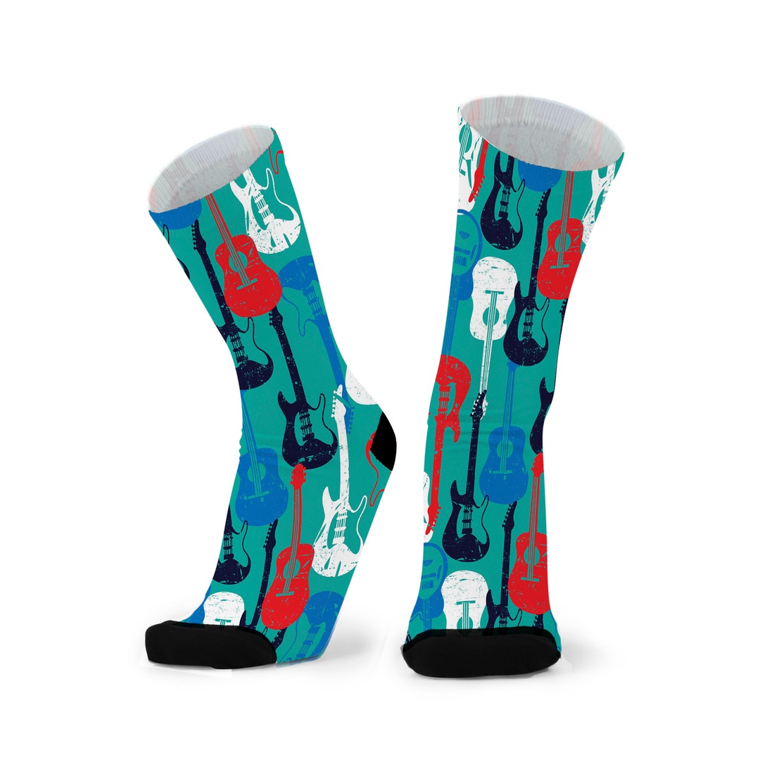 Rock Star Bamboo Socks. Fun Music Lover Guitar Novelty Socks. - Etsy