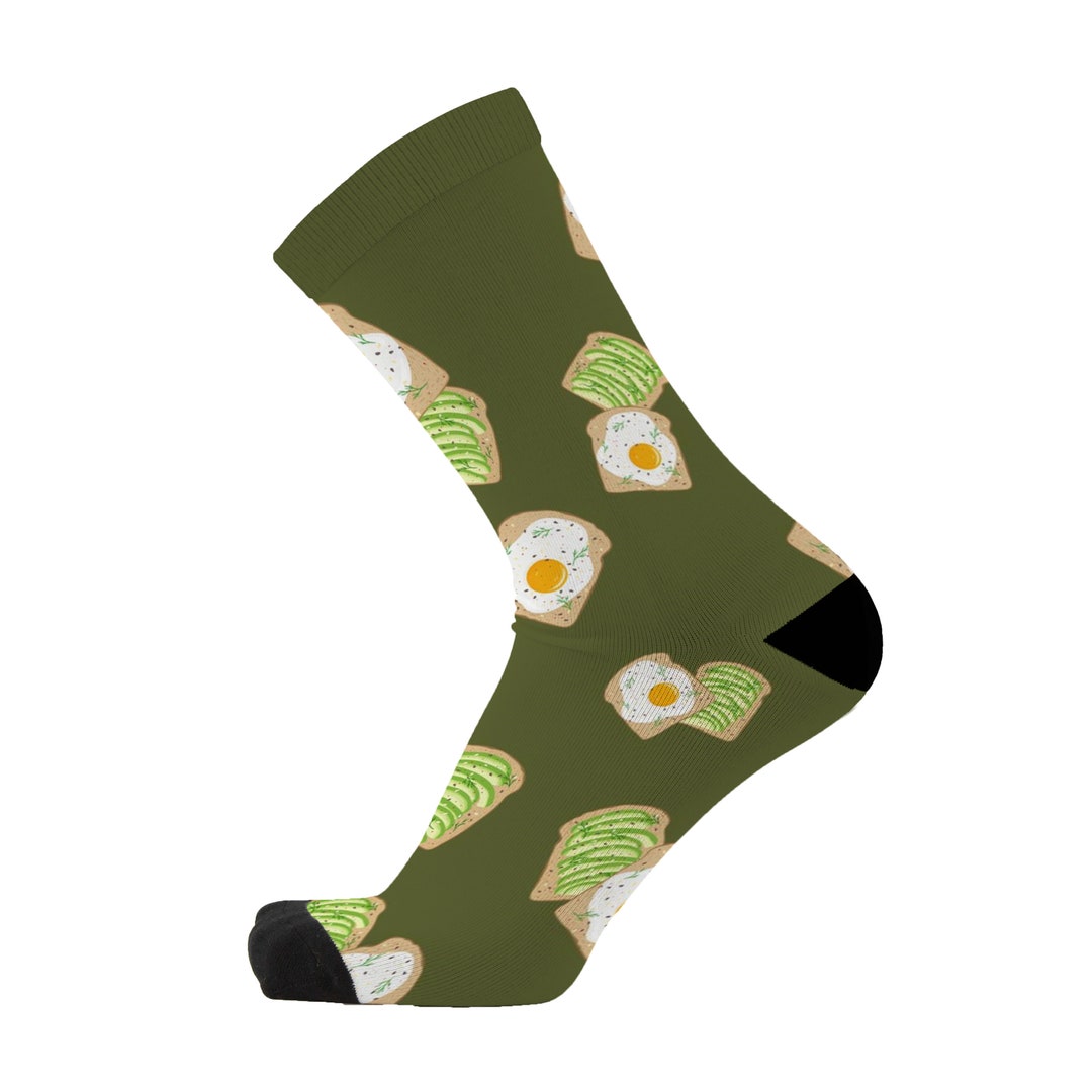 Avo on Toast Socks. Bamboo Socks. Avocado Socks. Food Socks. Novelty ...