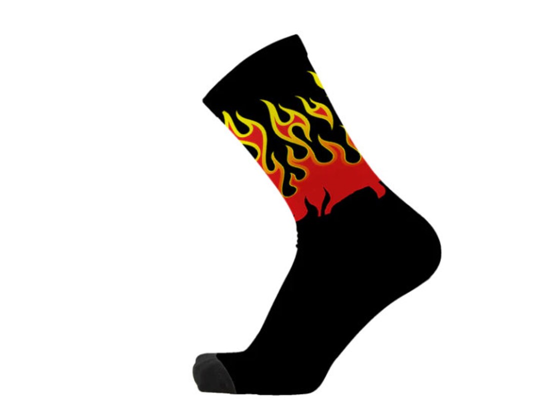 Flame Bamboo Socks. Fire Socks. Novelty Socks. Fun Socks. - Etsy
