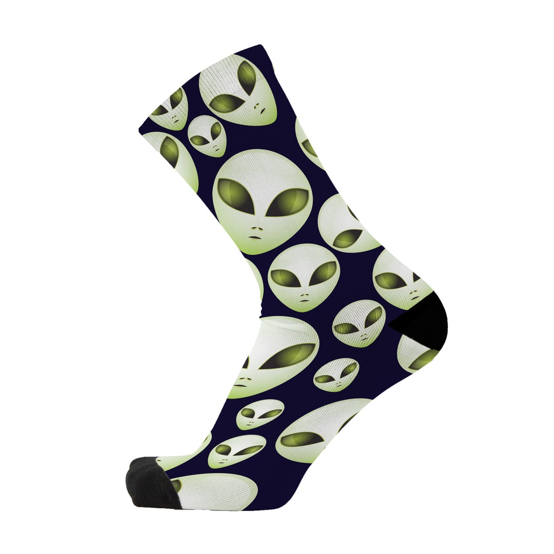Alien Socks. UFO Socks. Bamboo Socks. Novelty Socks. - Etsy