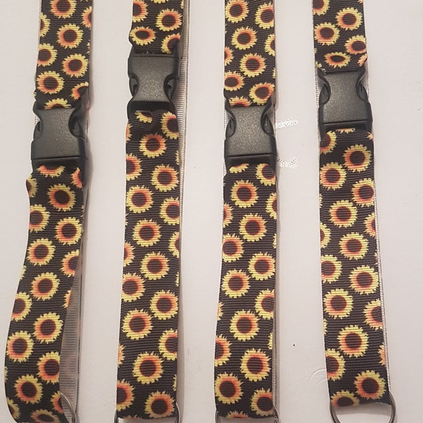 Handmade Sunflower Lanyard - Etsy UK