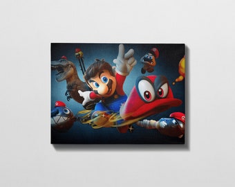 Super Mario Canvas Art | Etsy