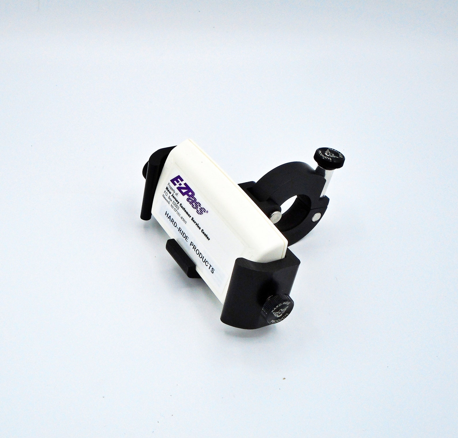 Custom Ez Pass Holder For Motorcycles Black Clamp Mount Etsy