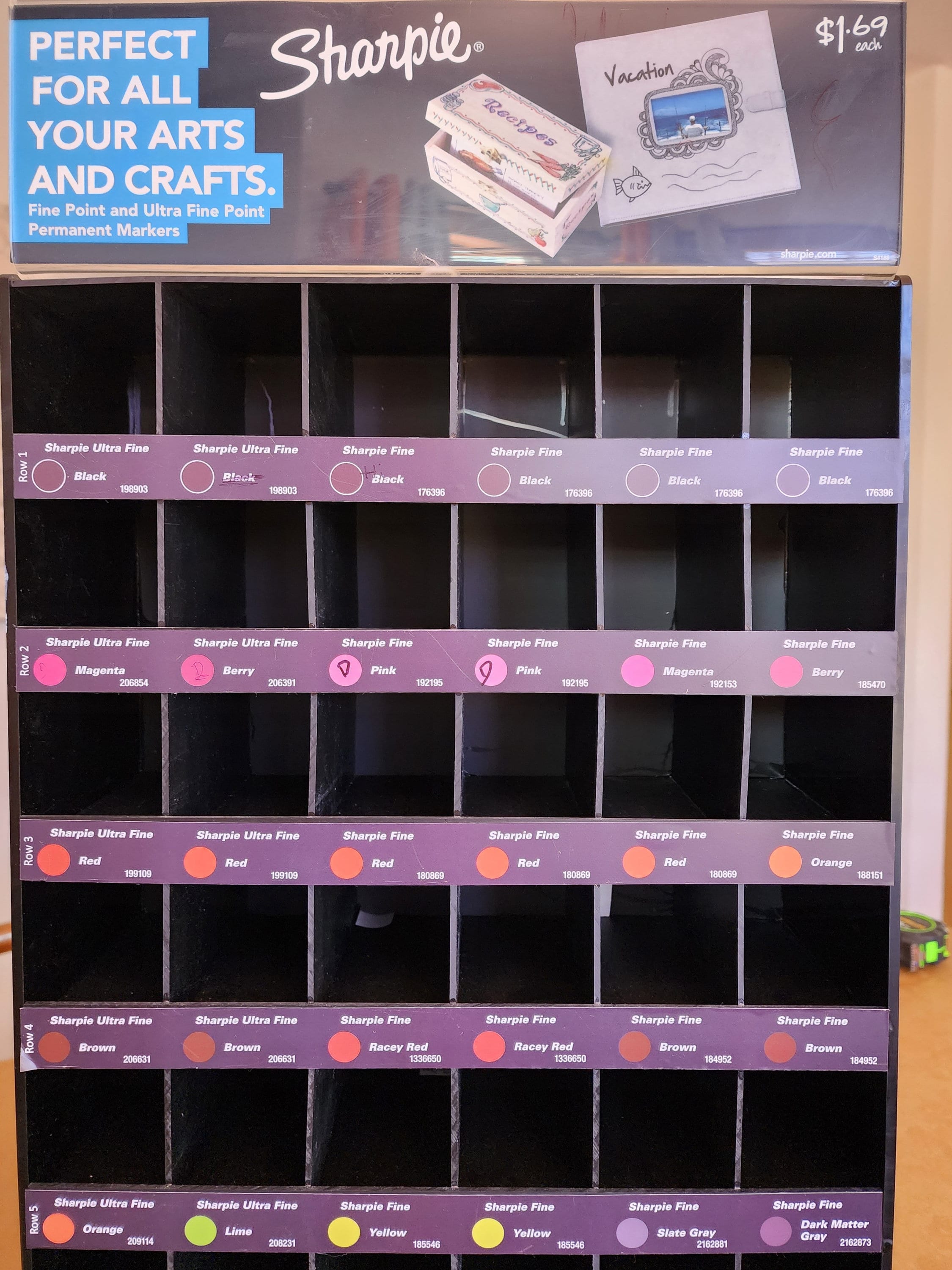 Sharpie Pen Display Great for Hobbies Crafting Storage - Etsy