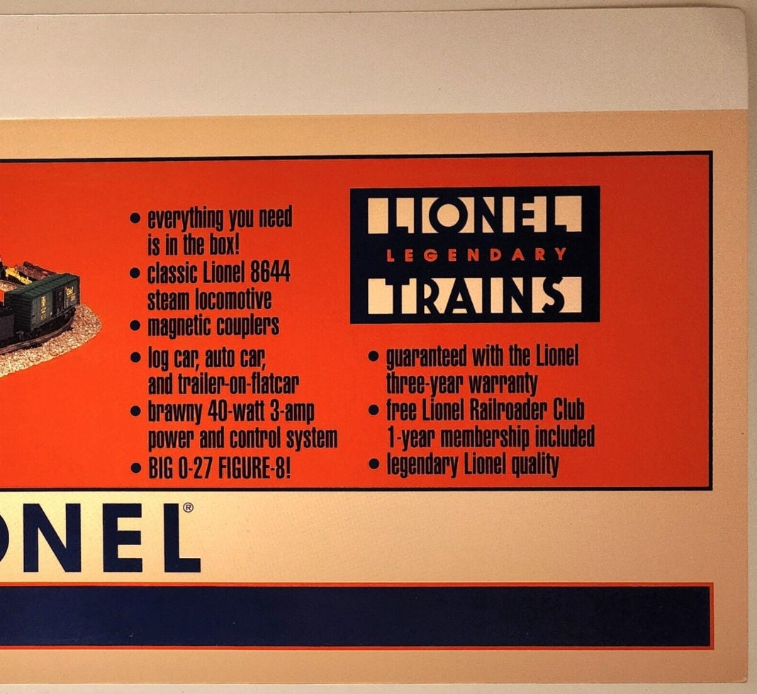 Vintage-lionel Trains-dealer Advertising-original Dealership Display ...