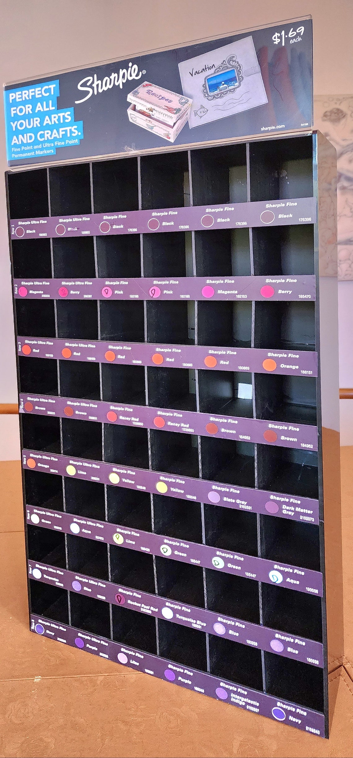 Sharpie Pen Display Great for Hobbies Crafting Storage - Etsy
